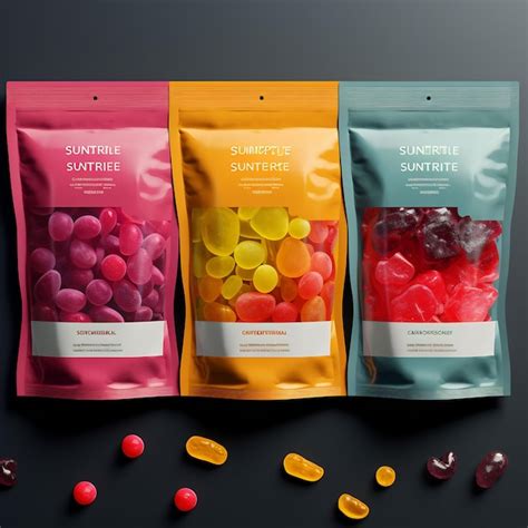 Premium Ai Image A Bag Of Candy And Candy With A Label That Says Dry Sun