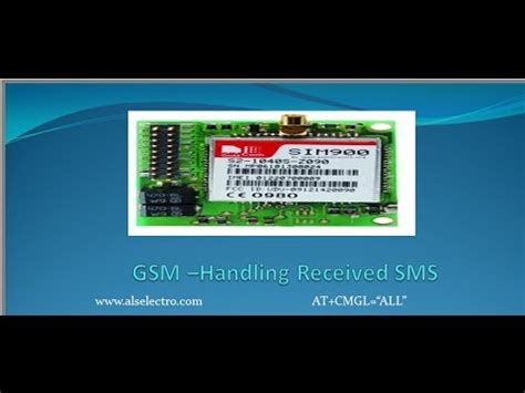 GSM HANDLING RECEIVED SMS YouTube
