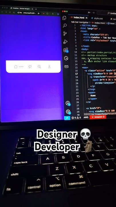 Tab Bar Navigation Using Html Css And Javascript Webdevelopment Javascript Tabbar Uiux Youtube