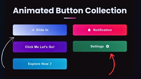 5 Amazing Css Button Animations With Html Easy Tutorial Youtube