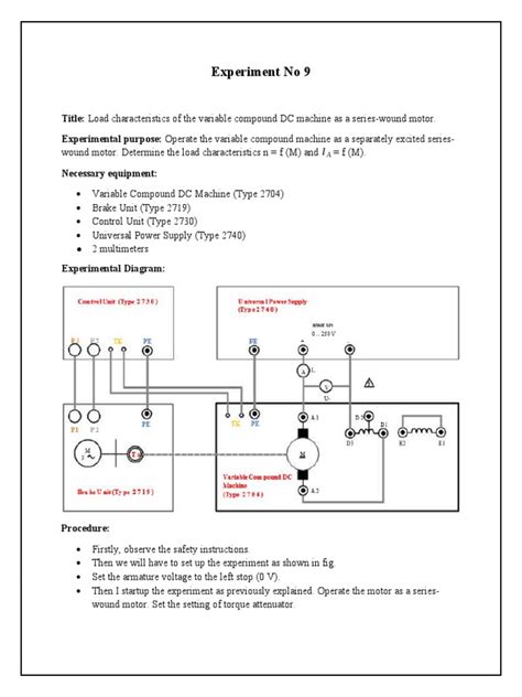 experiment no 9 pdf electric motor electrical engineering