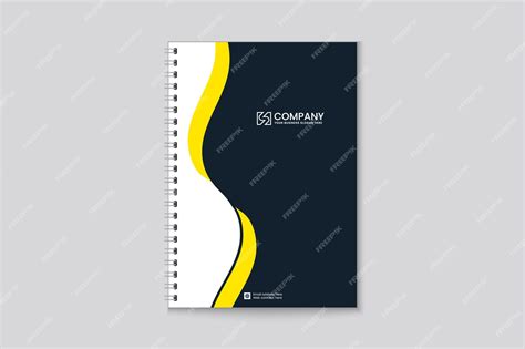 Premium Vector Creative Notebook Cover Design For Corporate Business