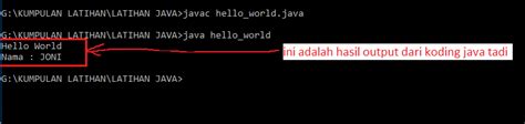 Java Programing Cara Menjalankan Program Java Di Cmd Command Promt ~ Joncode