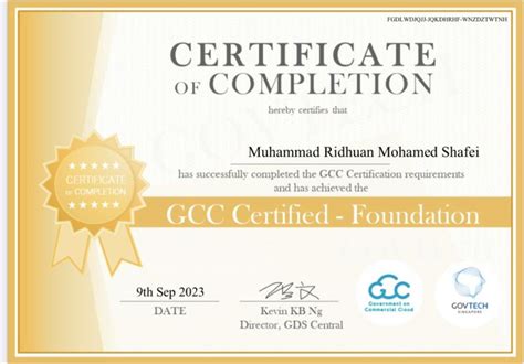 Thrilled To Share That I Have Successfully Passed Gcc Foundation Certification Muhammad