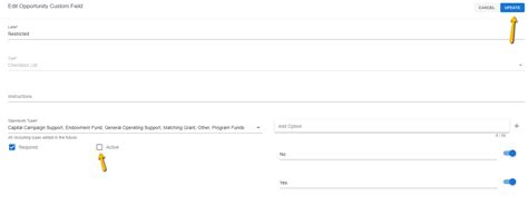 opportunity custom fields foundant technologies