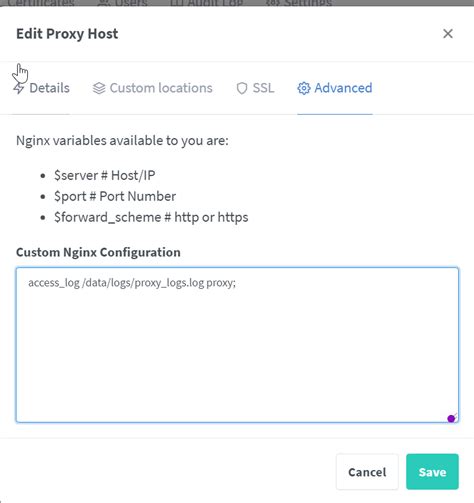 view nginx proxy manager access logs in a beautiful dashboard with