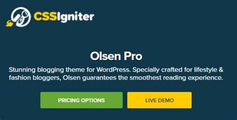 Css Igniter Olsen Pro Gpl V283 Wordpress Blogging Theme Wp Nova