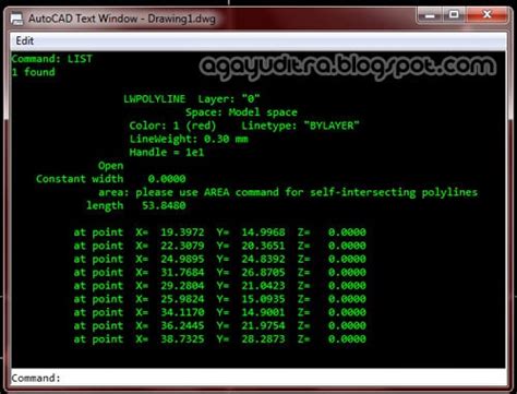 aga yuditra blog mengambil data koordinat dari autocad ke excel