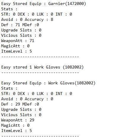 Add On Heavenms Detailed Equip Storage Log Ragezone Mmo Development Forums