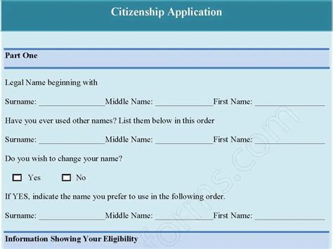 Citizenship Application Fillable Pdf Form Editable Pdf Forms