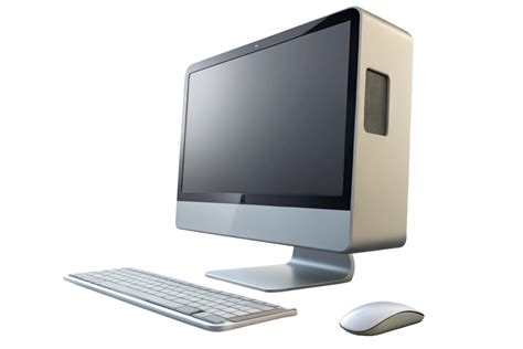 Minimalist Desktop Computer Setup Featuring A Sleek Monitor Ergonomic