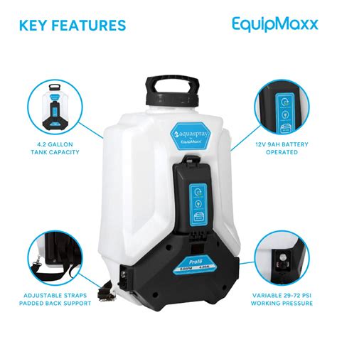 Aquaspray 42 Gallon Backpack Water Tank Di Resin Tank And Waterfed Pole