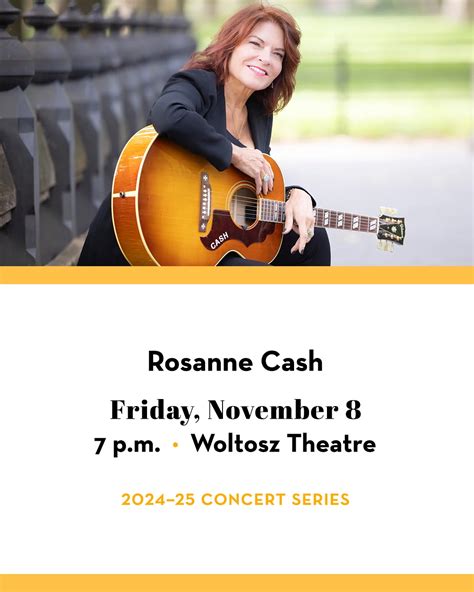 Rosanne Cash Jay And Susie Gogue Performing Arts Center