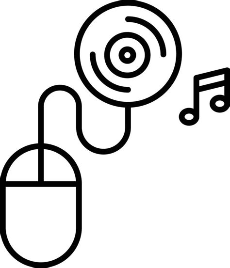 Mouse Click Outline Vector Illustration Icon Vector Art At Vecteezy