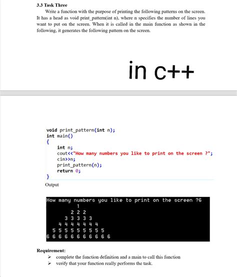 Solved 33 Task Three Write A Function With The Purpose Of