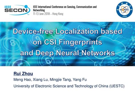 ppt device free localization based on csi fingerprints and deep