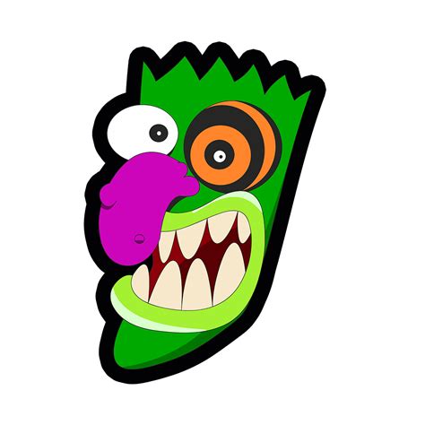 Coraje El Perro Cobarde Stickersbits Guatemala