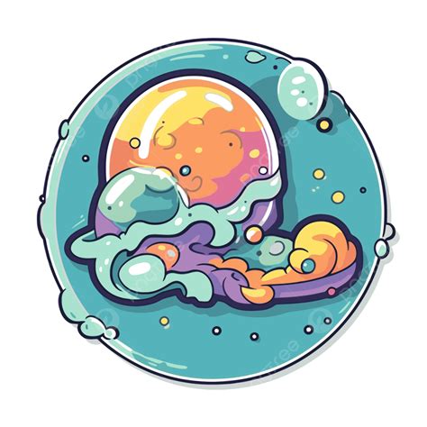 만화 일러스트 거품과 거품 스티커 클립 아트 벡터 고립 된 만화 비누 거품으로 스티커 디자인 상표 만화 일러스트 Png 일러스트 및 벡터 에 대한 무료 다운로드