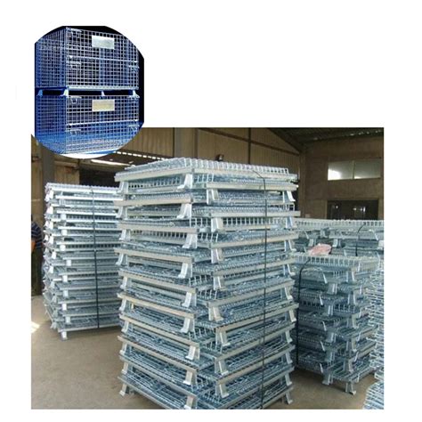 Heavy Duty Cage Container Stillage Wire Container Stillage Racking