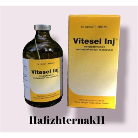 Jual Vitesel Inj 100ml Vitamin E Selenium Untuk Reproduksi Shopee
