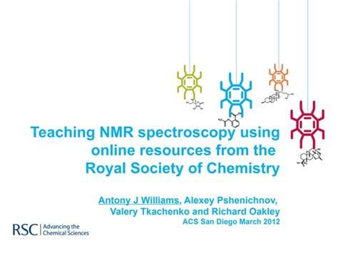 Teaching Nmr Spectroscopy Using Online Resources From Rsc Ppt