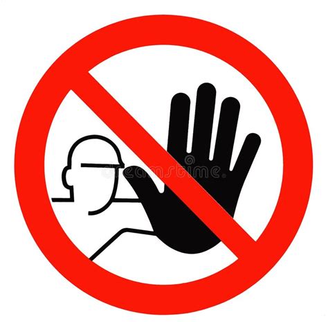 Несанкционированный отсутствие входа Иллюстрация штока иллюстрации насчитывающей символ