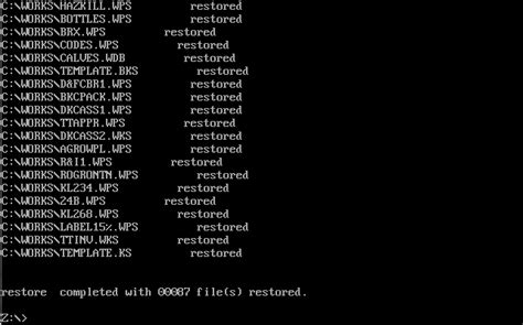 Restore From Dos 5 0 Backup The Noc Cave