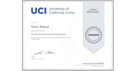 yasir kamal auf linkedin completion certificate for the arduino
