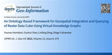Ontology Geospatial Raster Data Virtual Knowledge Graphs Isprs International Journal Of