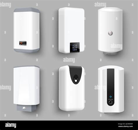 Electric Water Heaters And Boiler Vector Set Stock Vector Image Art Alamy