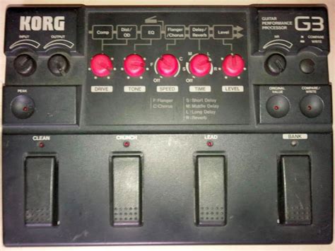 Korg Toneworks G3 Guitar Processor Effects Database
