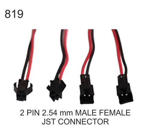 2 Pin 2 54 Mm Male Female Jst Connector At Best Price In Delhi Madan