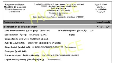 Modele 7 Creation De Societe En Ligne Maroc Flash Economie