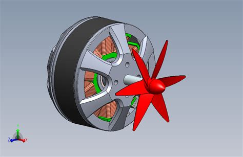 直流电机solidworks 2013模型图纸下载 懒石网