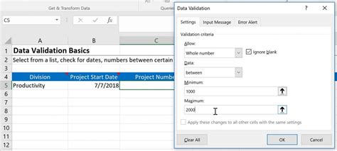 Data Validation In Excel Xelplus Leila Gharani