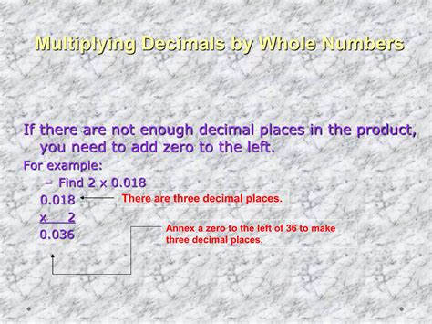 Multiplying And Dividing Decimals Ppsx