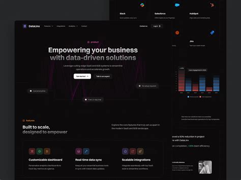 Datalinx Landing Page By Layo On Dribbble