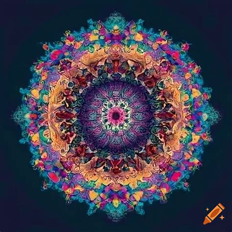 Mandala Shaped Survey Data Visualization On Craiyon