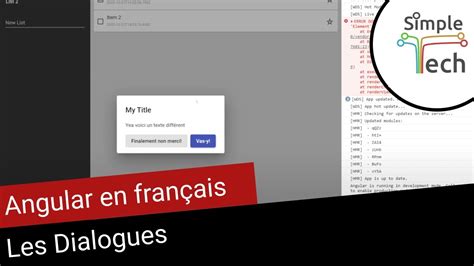 angular en français 9 les dialogues youtube