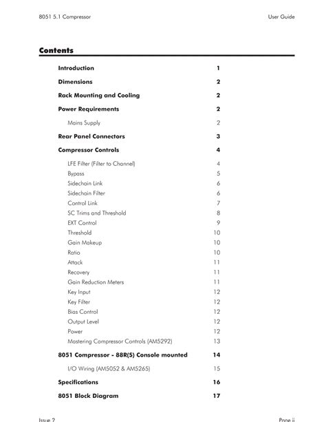 Contents Ams 8051 Specification