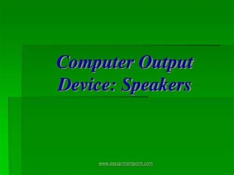 PPT Enhance Your Audio Experience With Computer Speakers PowerPoint Presentation ID