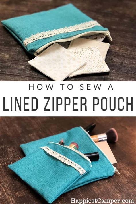 How To Sew A Lined Zipper Pouch Tutorial