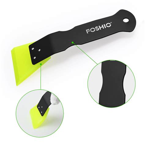 Foshio 자동차 랩 윈도우 필름 틴트 설치 스크레이퍼 스크래치 없음 고무 블레이드 스퀴 티몬