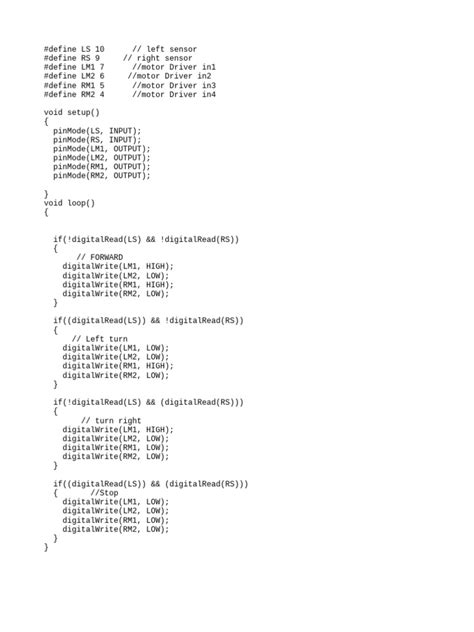 line following robot pdf