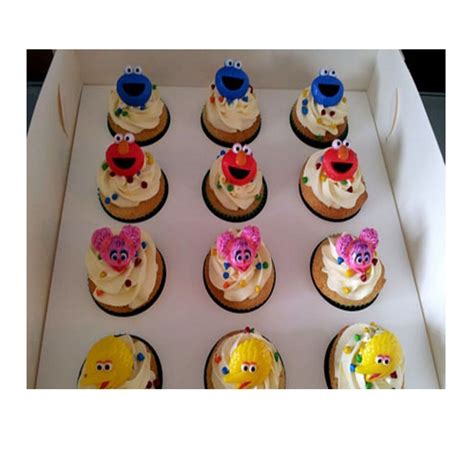 Sesame Street 24 Cupcake Rings Elmo Big Bird Birthday Bag Fillers
