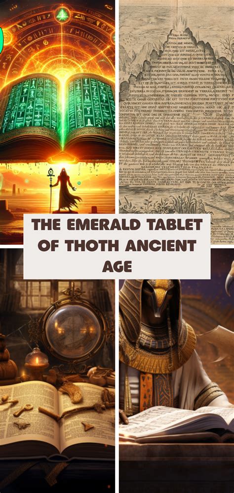 The Legendary Emerald Tablet And Its Secrets Of The Universe Artofit