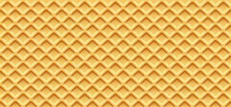 와플 질감 완벽 한 배경입니다 부드러운 그림자가 있는 바삭한 사각형 황금 와플 패턴 아이스크림 콘 배경 현실적인 벡터 일러스트 레이 션 0명에 대한 스톡 벡터 아트 및 기타