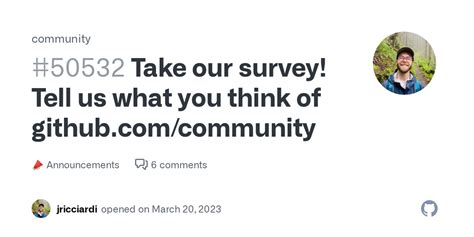 Take Our Survey Tell Us What You Think Of Community
