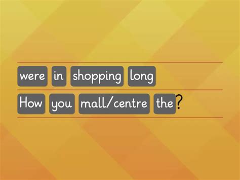 A2 Past Simple Word Order Unjumble