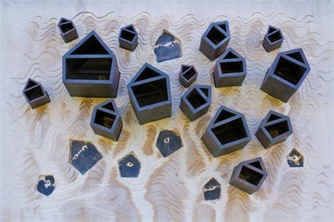 Premium Photo Aerial View Of Abstract Hexagonal Structures On Textured Surface